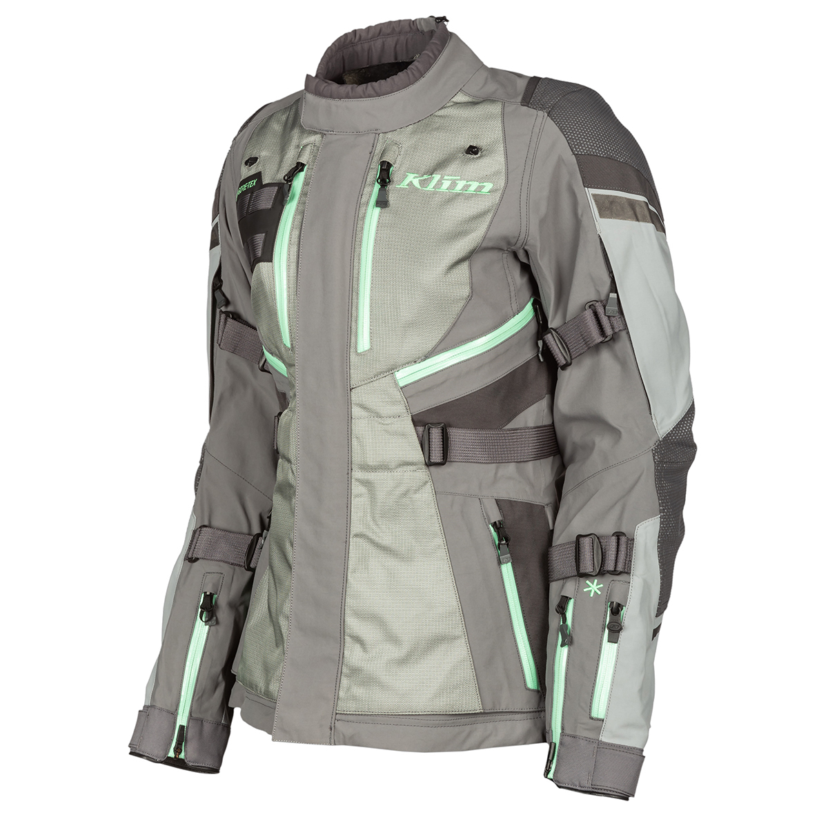 Klim Artemis Womens Jacket Size Small in Grey & Mint Green | Adventure ...