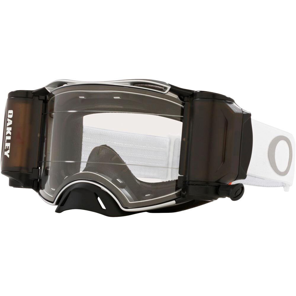 Oakley Airbrake Tuff Blocks White Roll-Off Goggles at AdventureMoto